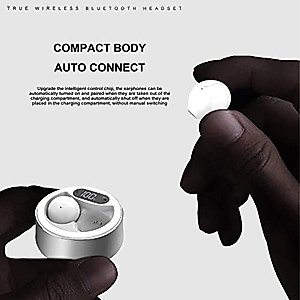 Loluka Invisible Earbuds Mini Hidden Wireless Tiny Earbuds for Small Ears Bluetooth 5.0 Smallest for Music Nude