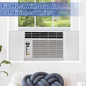 YoleShy Window Air Conditioner Side Panels Foam Insulation Panels for Window Air Conditioner, AC Units Window Insulation Kit 17 X 9 X 1 inch, Pack of 2, White