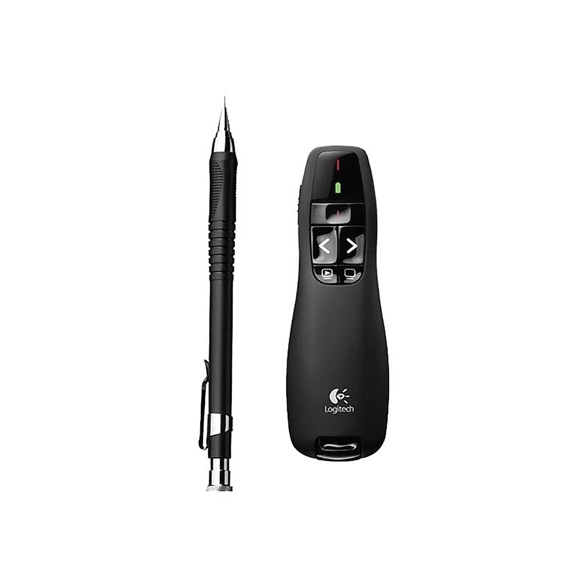 Logitech Wireless Presenter R400, Wireless Presentation Remote Clicker with 50 ft Red Laser Pointer 910-001356