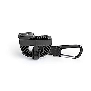 Klitch Footwear Clip, Shoe Bag, Hang Extra Shoes Cleats Boots or Gear on Your Bag. Works on Soccer, Baseball, Basketball, Track, Running Shoes, Flip Flops and More. Black