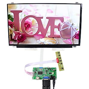 VSDISPLAY 15.6" IPS LCD Screen 15.6 inch 1920X1080 B156HAN01.2 with HD-MI VGA LCD Controller Board Driver Board