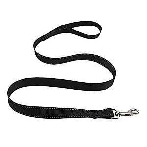 Heavy Duty Adjustable Pet Puppy Dog Safety Harness with Leash Lead Set Reflective No-Pull Breathable Padded Dog Leash Collar Chest Harness Vest with Handle for Small Medium Large Dogs Training Walking