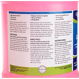Global Industrial Liquid Hand Soap, Case of Four 1 Gallon Bottles, Pink