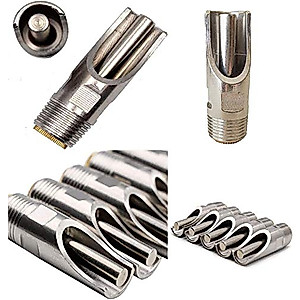 MIZORLIE Stainless Steel Pig Waterer,NPT 1/2" Automatic Pig Nipple Drinker Feeder Waterer(Pack of 5)