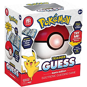 Pokemon Trainer Guess - Kanto Edition Toy, I Will Guess It! Electronic Voice Recognition Guessing Brain Game Pokemon Go Digital Travel Board/ Toys