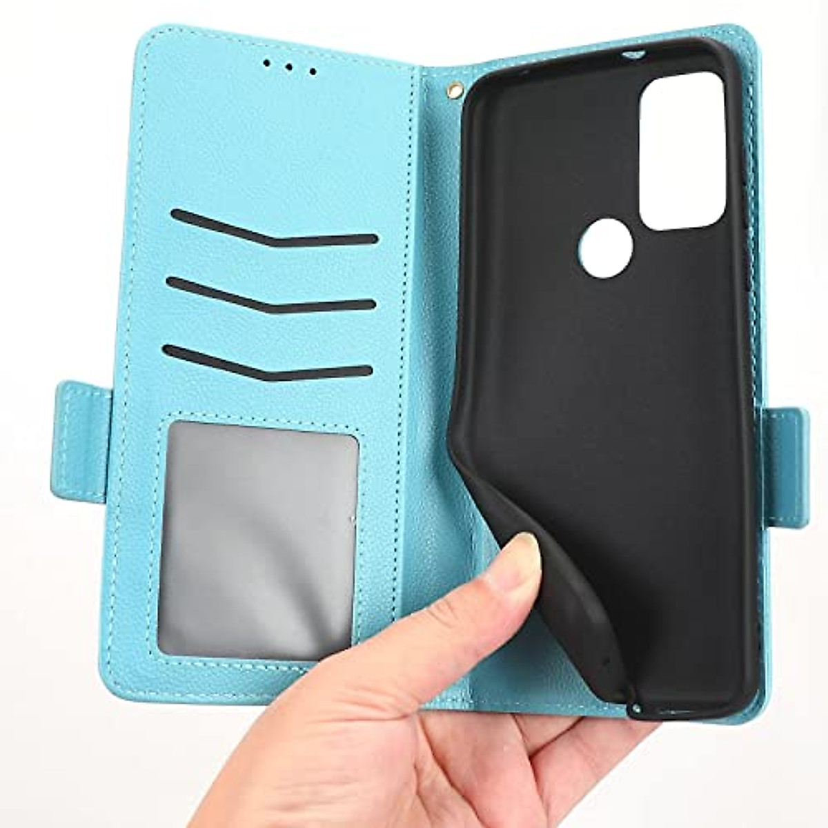 YBROY Case for Samsung Galaxy Z Flip 4 5G, Magnetic Flip Leather Premium Wallet Phone Case, with Card Slot and Folding Stand, Case Cover for Samsung Galaxy Z Flip 4 5G.(Black)