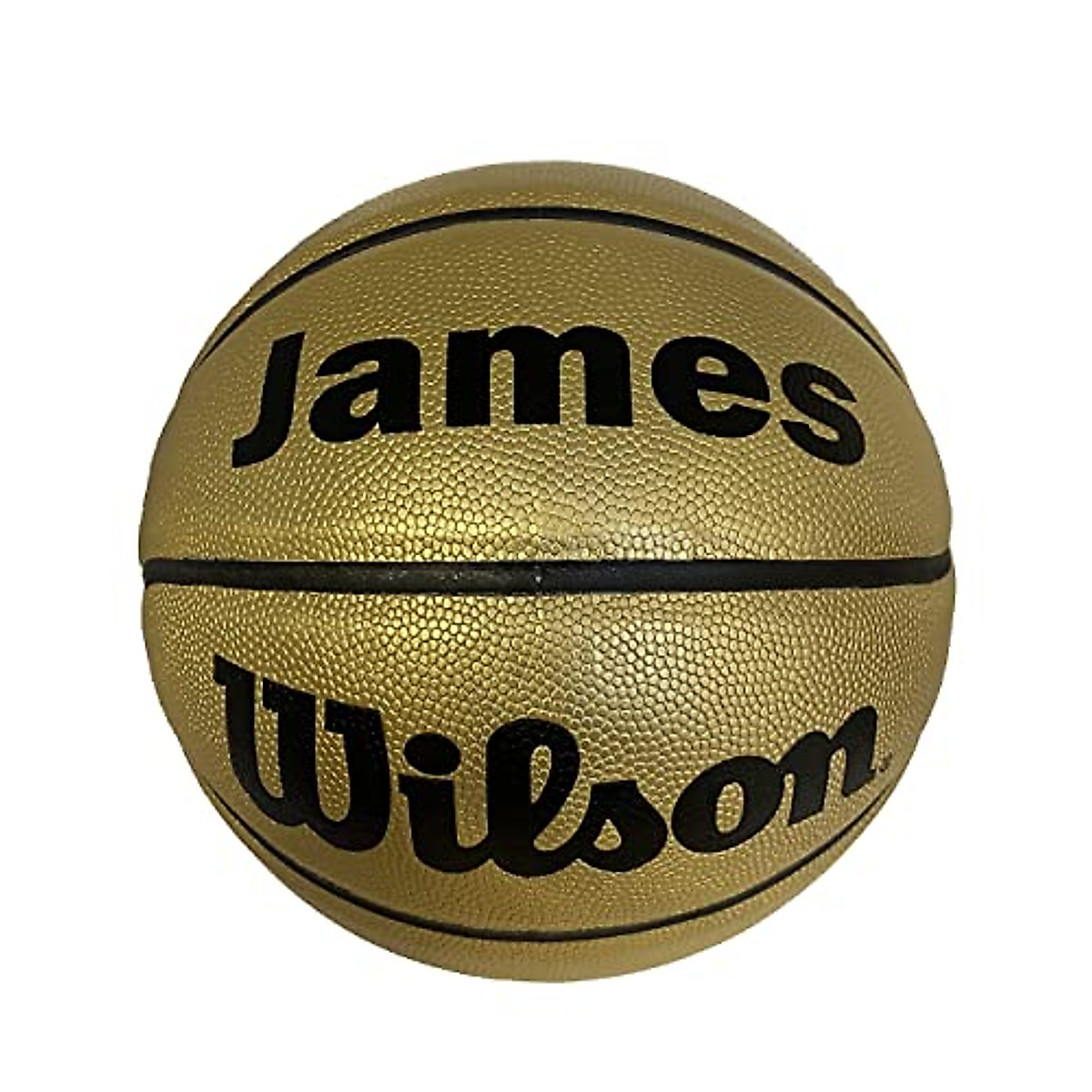 WILSON Customized Personalized NCAA Black and Gold Basketball Official Size 29.5"