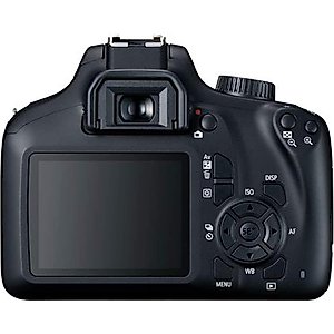 EOS Rebel T100 (EOS 4000D) DSLR Camera w/ 18-55mm DC III Zoom Lens with Pixibytes Basic Bundle (Renewed)