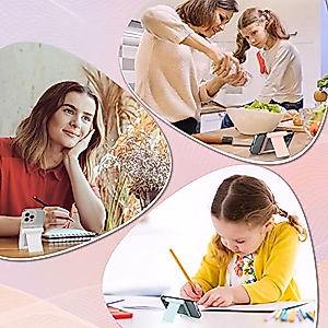 40 Pcs Cell Phone Stand Foldable Cell Phone Holder Desk Multi Angle Tablet Stand Universal Cellphone Stand Portable Smartphone Dock Compatible with Most Mobile Phone and Tablet for Travel, 5 Colors