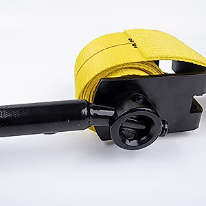 Iweshal Winch Bar, 2 Pack Combination Winch Bars with Square Head for Flatbed Trailer Winches and Trucks, Painted Combination Carbon-Steel Construction and No-Slip Handle Winch Bar (Black & Green)