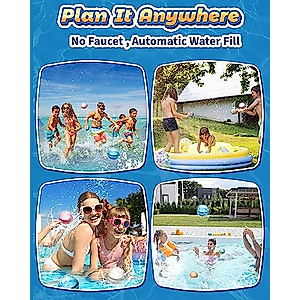 Reusable Water Balloons, Magnetic Refillable Water Balls, Summer Outdoor Water Toy for Kids and Adults, Self Sealing Quick Fill Water Balloons Pool Beach Toys for Boys and Girls (12 Pcs)