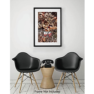 Christ-EZ Anime Cartoons Baki Wall Art Print Poster Home Decor Premium - Matte poster Frameless Gift 11 x 17 inch(28cm x 43cm)