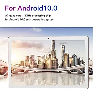 HD Tablet, 10.1in Gaming Tablet, Dual SIM Tablet PC, RAM 2GB ROM 32GB Dual Card Dual Standby, Support MIC OTG FM GPS for Entertainment Work(#1)
