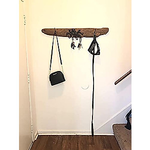 ChasBete Coat Hooks Wall Mounted Key Holder, Retro Octopus Towel Hooks for Bathrooms, Heavy Duty Wall Hooks Decorative- 2Pcs