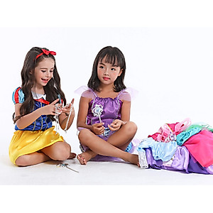 VGOFUN Princess Dresses for Girls - Dress up Clothes for Toddler Girl Pretend Play Gift for 3-6 Year Halloween Christmas Birthday