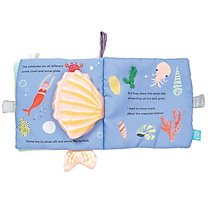 Manhattan Toy Under The Sea Soft Baby Activity Book with Squeaker Fish
