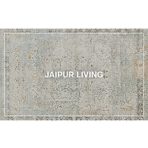 Jaipur Living Vibe Thayer 7'10"X10' Area Rug, Updated Traditional Green for Indoor Spaces