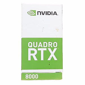 PNY NVIDIA Quadro RTX 8000, Black, Green, Silver (VCQRTX8000-PB)