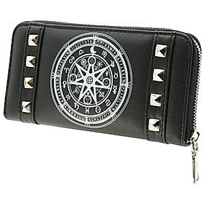 Ro Rox Oxana Alternative Goth Wicca Witch Ouija Print Faux Leather Wallet Purse