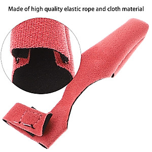 2 Sets Fishing Rod Protector Suite High Elasticity Red Elastic Band