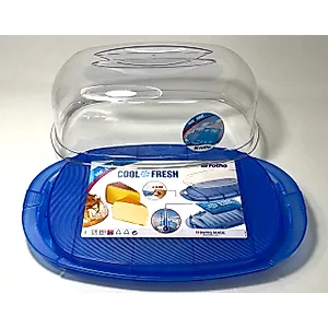Snack Server Charcuterie Tray/Platter with Snap Shut Lid and Cooling Ice Pack. Serve Appetizers, Sushi, Shrimp Cocktail, Snacks, Cheese, Finger Foods and Cupcakes. Keeps Food Cool Fresh and Ready.