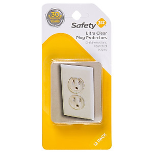 Safety 1st 12 Pack Ultra Clear Outlet Plugs