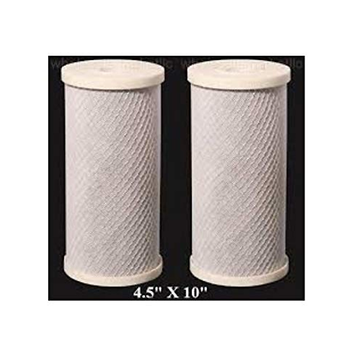 CFS – 2 Pack Heavy Duty Carbon/Sediment Water Filter Cartridges Compatible with GE FXHTC, RFC-BBSA Models – Remove Bad Taste & Odor – Whole House Replacement Filter Cartridge – 5 Micron
