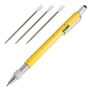Honza 6 in 1 Multitool Pen, Cool Gadgets for Men, Gifts for Dad, Stocking Stuffers for Men, Unique for Men