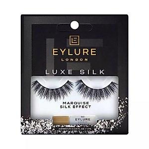 Eylure Luxe Silk Marquise Reusable Eyelashes, Adhesive Included, 1 Pair
