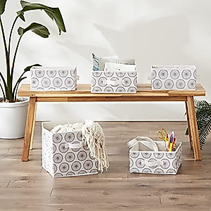 DII Non Woven Polyester, Starburst Storage Bin, Small, Gray