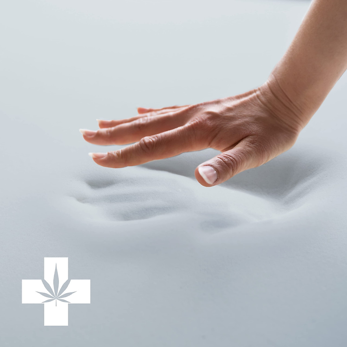 ZenWave 3" King Size Gel Memory Foam Mattress Topper, Washable Cover, Infused with Calming Hemp Extract, CertiPUR-US Certified