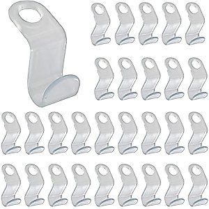 FMHXG 30pcs Clothes Hanger Connector Hooks Mini Cascading Hanger Hooks Transparent Easy Hook Closet Organizer Storage Rack Holder
