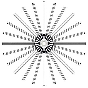 DunBong Rollerball Pen Refills, Roller Ball Fine Point 0.5mm, Red Ink Refill Pack of 5 - Replaceable Ballpoint Pen Refills Medium Point (Red)