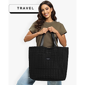 SATIN SAINT lifestyle Large Tote Bag for Women, Travel Tote Bag, Laptop Bag Handbag, Shopping Bag, Lightweight Shoulder Bag for Yoga Gym