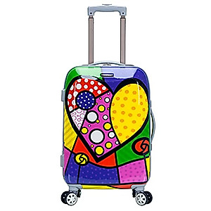 Rockland Departure Hardside Spinner Wheel Luggage, Heart, 2-Piece Set (20/28)