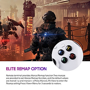 TechKen 2.4G Wireless Joystick Controller Compatible for Xbox One PC and Playtation 3 with Dual Vibration and Lager Capacity Rechargeable Battery, Elite PC P3 Controller for Xbox one