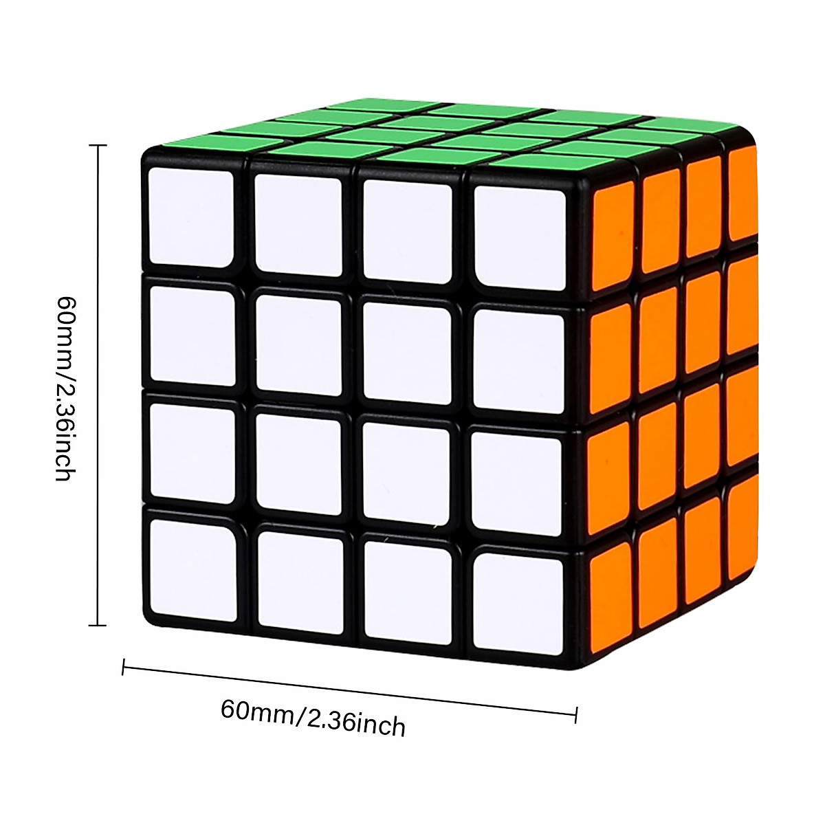 Shengshou ® 4x4x4 Puzzle Cube Black