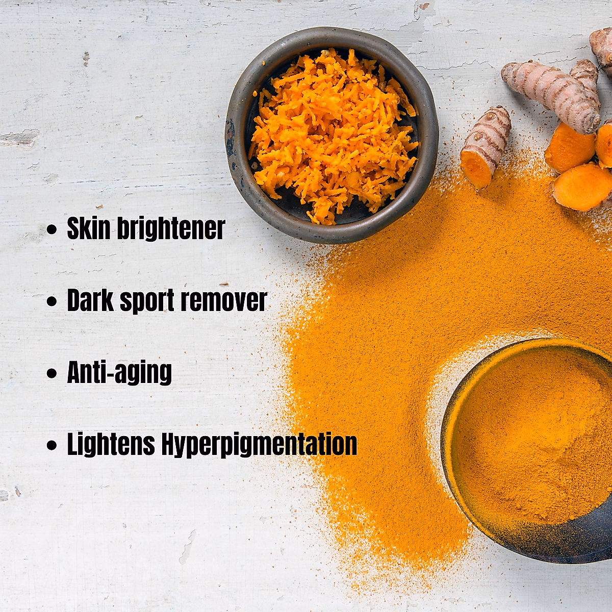 Turmeric and Kojic Skin Brightening Soap All Natural Gentle Cleanser for All Skin Types. Fights Acne, Reduces Dark Spots & Fades Scars. Face & Body Cleanser for Men, Women & Teens. (2 Pack)