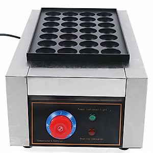 Fetcoi 28 pcs Commercial Takoyaki Maker, Takoyaki Machine Takoyaki Pan Fish Ball Aebleskiver Pan, Non-stick Material Fish Ball Grill for Shopping Malls