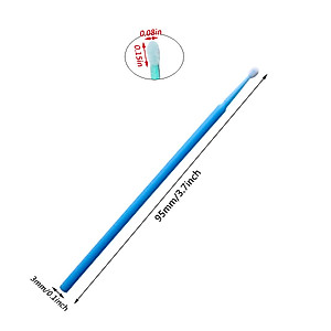 100 Pack Phone Charge Port Cleaning Tool kit,Bendable Mini Soft Round Brushes Cleaner Compatible with iPhone 11 Pro Speaker Tablet Camera Laptop Computer Smartphone, Blue