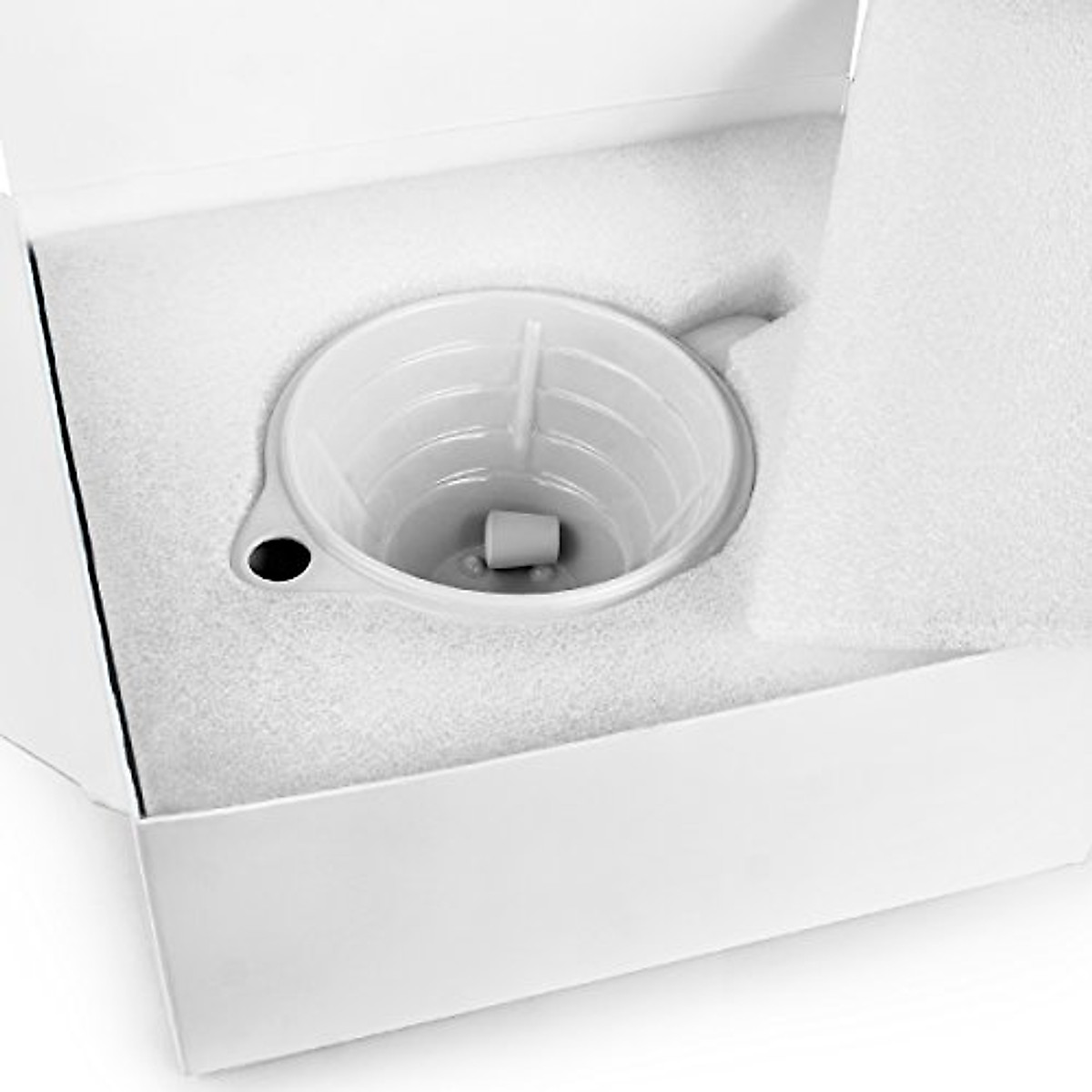 QSHAVE Shaving Scuttle Mug - Keep Lather Always Warm - White Large Deep Size Bowl Handmade Pottery Cup (White)