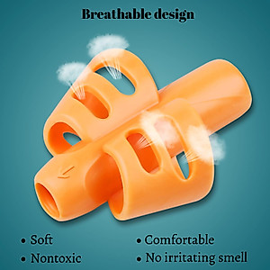 Pencil Grips, DMFLY Pencil Grips for Kids Handwriting, Children Pen Writing Aid Grip Set Posture Correction Tool for Kids Preschoolers Children, Hollow Ventilation Design, 3 Pack