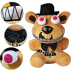 Amriver FNAF Plushies 7inch FNAF Plushies Stuffed Animals Plush Toys - Foxy Plush Bonnie Plush Christmas Stuffed Plush Kids Toy