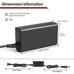 TAIFU 24V Power Supp22ly Cord for Vizio Sound Bar VSB200 VSB207 VSB210WS VHT510 VHT215 VHT210 VSB210 VSB206 VSB206WS VSB205 Soundbar Speaker System AC Adapter P/N 90012422801 S065BP2400250 SB4021-MA1