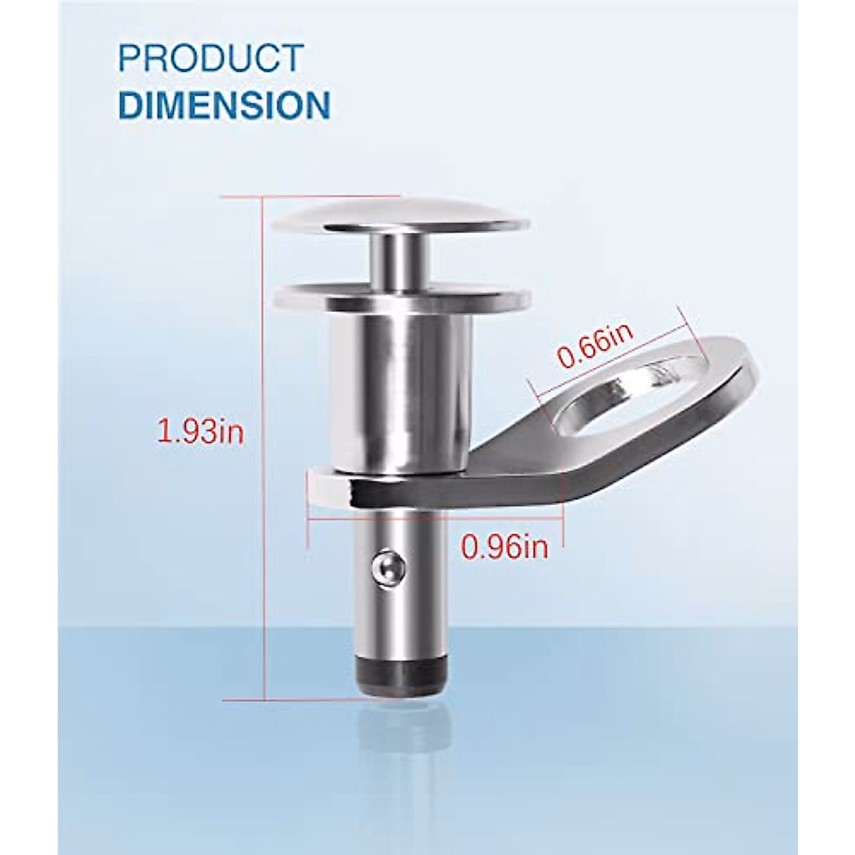 sixcow 3/8'' Quick Release Boat Fender Holder - Marine Stainless Steel Quick-Release Boat Fender Holder Mount Cleat Hook, Receiver Not Included