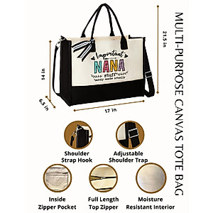 Gifts for Grandma - Gifts for Grandma Birthday Unique, Nana Birthday Gifts - Christmas Gifts for Grandma, Nana Christmas Gifts - Grandmother Gifts, Nana Gifts, Grandma Gift Ideas - Canvas Tote Bag