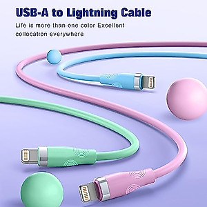 iPhone Charger 3Pack 6FT [Apple MFi Certified] Lightning Cable USB Fast Charging Cord iPhone Charging Cable Compatible with iPhone 14 13 12 11 Pro Max XR XS X 8 7 6 Plus SE iPad(Multi-Color)