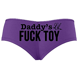 Knaughty Knickers Daddys Little Lil Fuck Toy Fucktoy DDLG BDSM Owned Boyshort Black