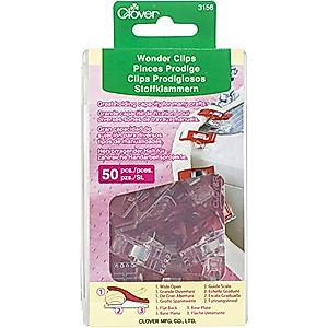 Clover Wonder Clips Pkg of 50, Red