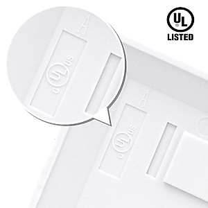 VCE Coax Wall Plate 2-Pack, 1-Port TV Cable Wall Plate 3GHz F-Type Keystone Wall Jack for Coaxial Cable, Single Gang, White